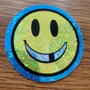 Vintage | Office | 9s Y2k Style Holographic Smiley Face Set Of 2 ...